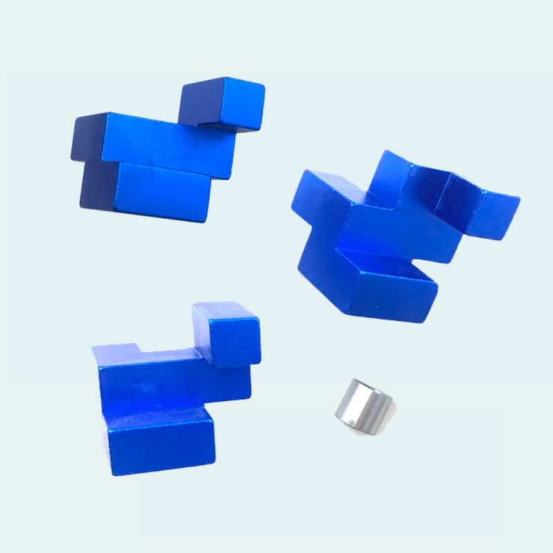 Fortress Metal Puzzle (Blue) - Puzzles - kubekings.fr