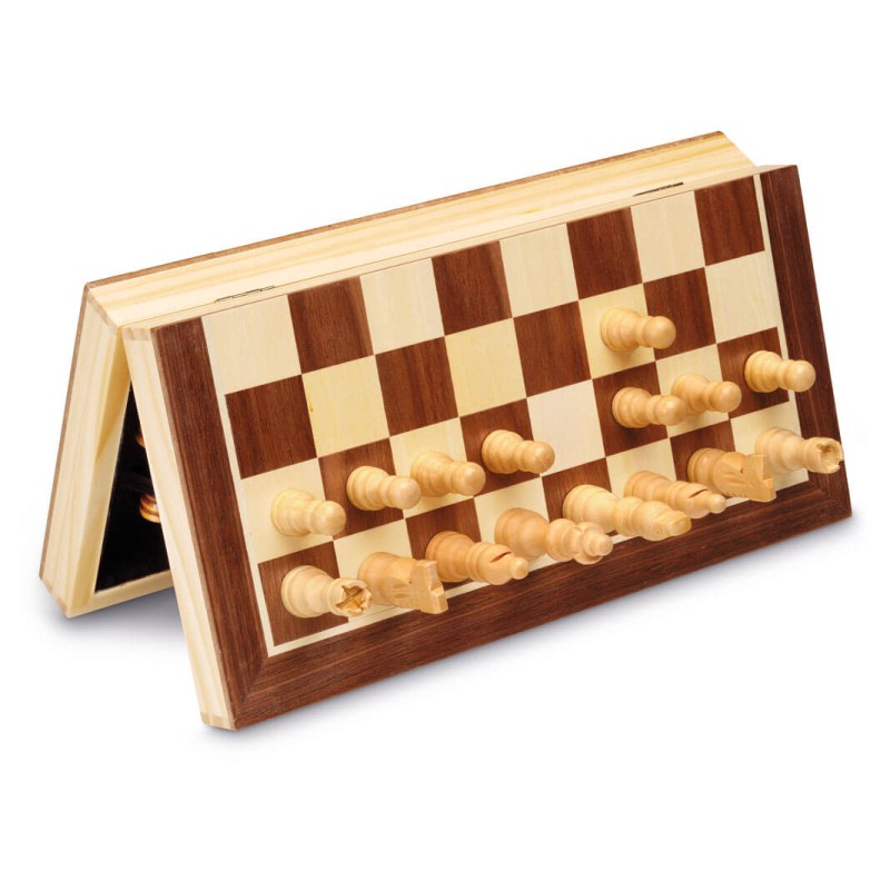 Holz Magnetic Schach - Klassisches Brettspiel - kubekings
