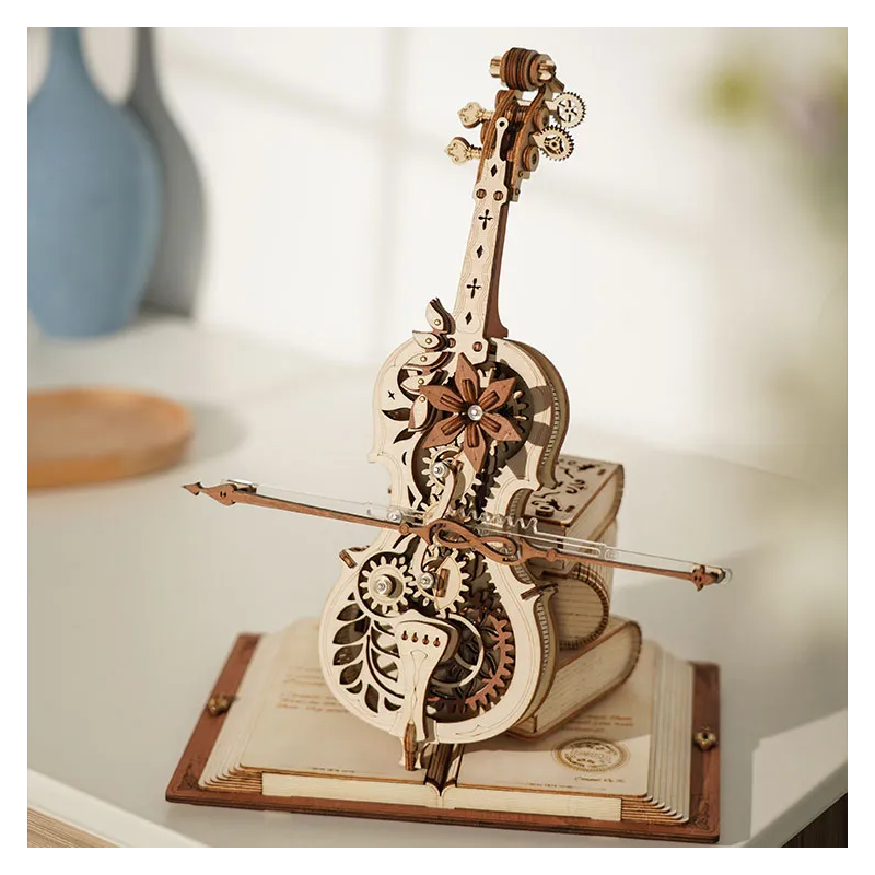 🎻 Robotime Cello Spieluhr - Retro Charme.