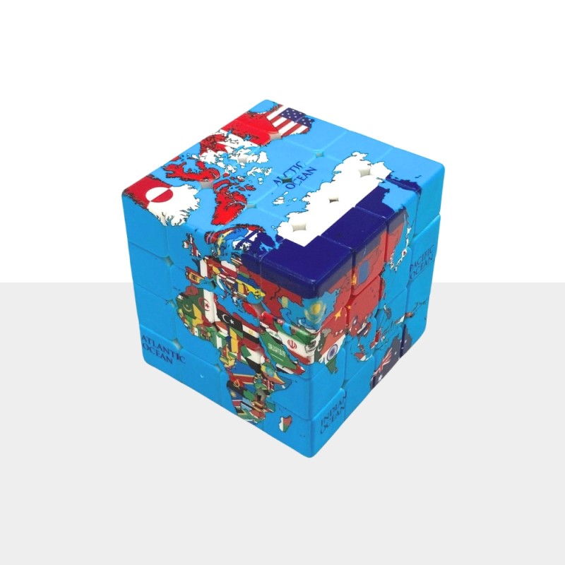 Würfel 4x4 Politische Weltkarte: Eine einzigartige geografische ...