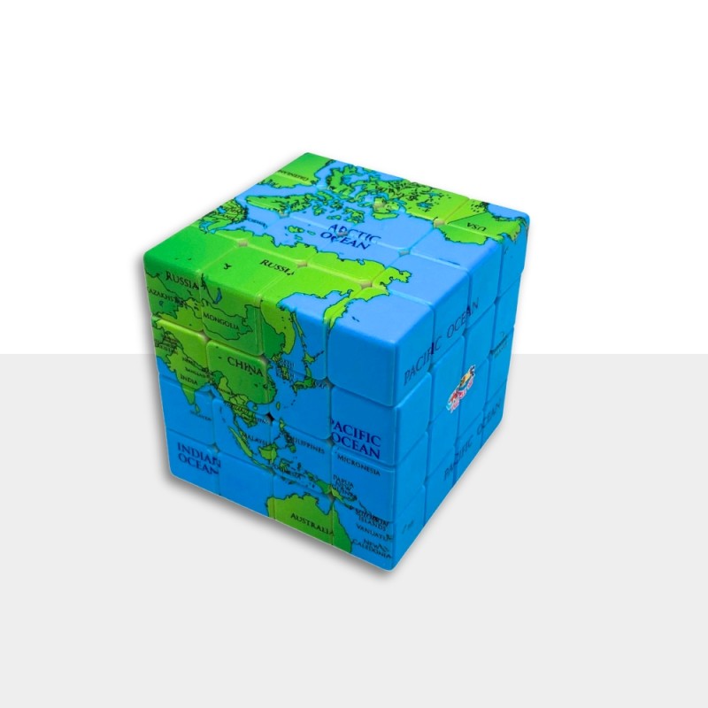 Cube 4x4 Physikalische Karte der Erde - Herausforderung und Geographie ...