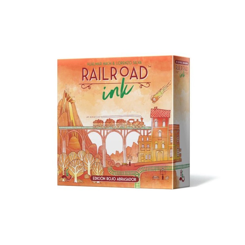 Erobern Sie Strecken und gewinnen Sie bei Railroad Ink Red Abrasador!
